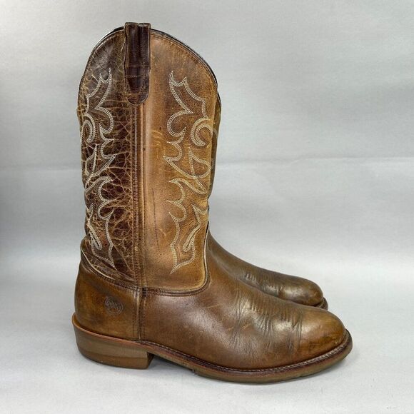 Double H | Shoes | Doubleh Boots Mens Size 1ee Gel Ice Brown Leather ...